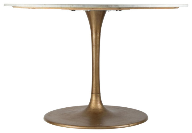 Alexandrite Dining Table White and Gold - Modern - Dining Tables - by ...