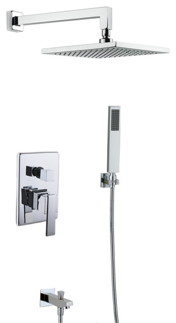 Royal Shower Set, 8" - Contemporary - Showerheads And Body Sprays - by ...