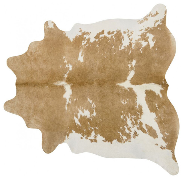 Palomino and White Cowhide Rug, Large - Southwestern - Novelty Rugs ...