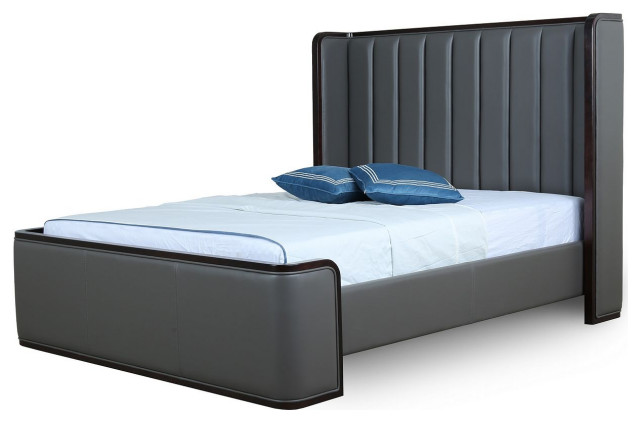 Kingdom Full-Size Bed, Graphite - Transitional - Platform Beds - by ...