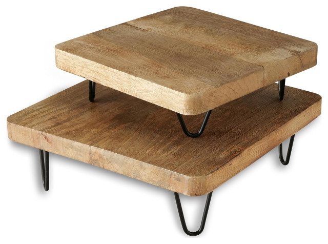 2 Piece Raised Tray Set - Industrial - Serving Trays - by Whole House ...