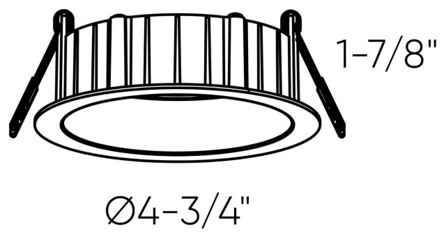 Notch 4" Deep Regressed LED Panel 5CCT 277V/347V - Modern - Recessed ...