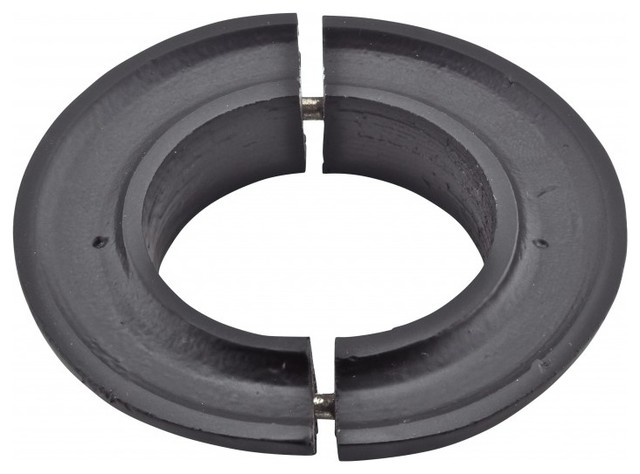 6 Black Radiator Pipe Flanges Aluminum Escutcheon Ring Plate 1.69" ID 3 ...