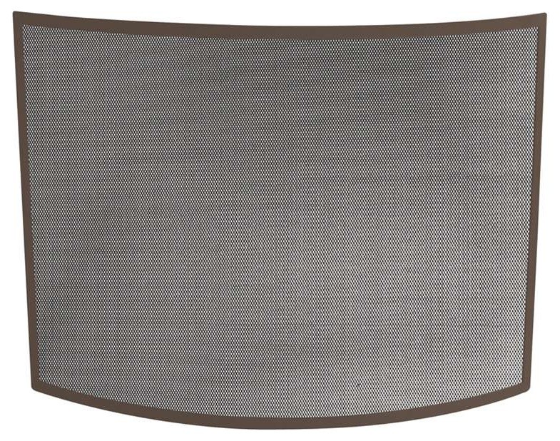 Single Panel Bronze Screen - Transitional - Fireplace Screens - by ...