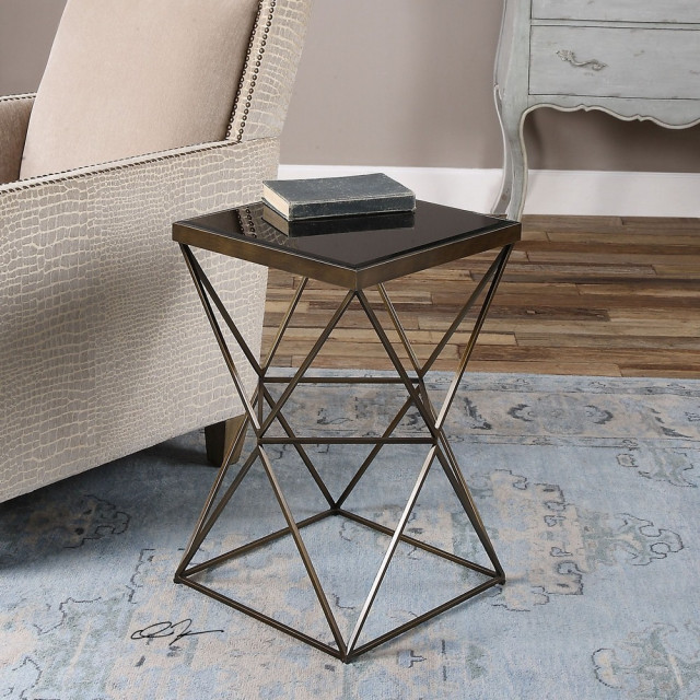 24 inch Caged Frame Accent Table - 15 inches wide by 15 inches deep ...