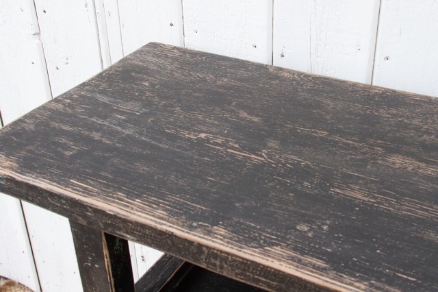 Primitive Chinese Black Console Table - Scandinavian - Console Tables ...