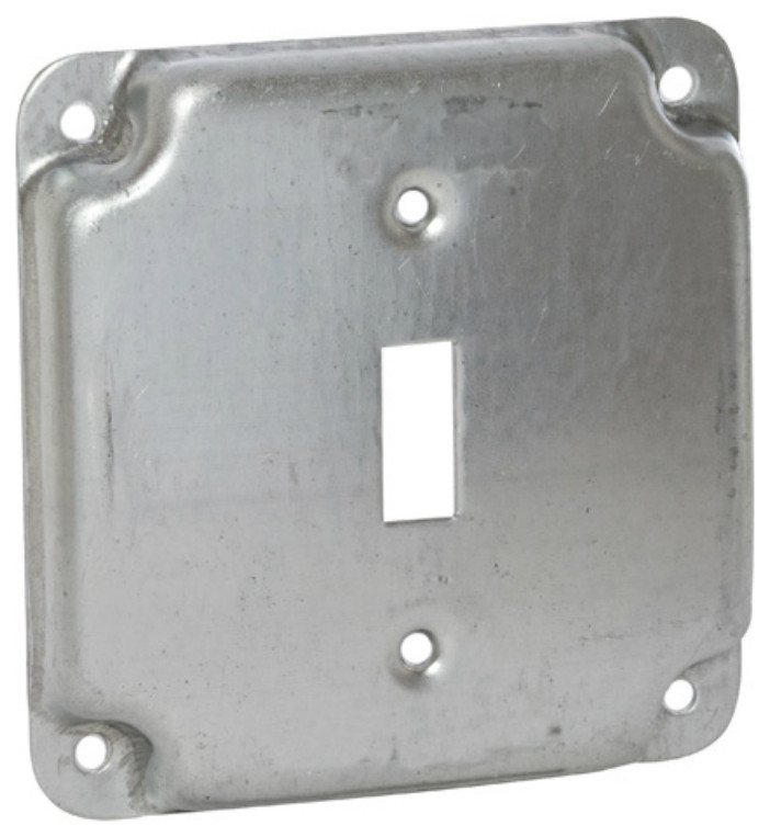 RACO® 800C Single Toggle Switch 1/2" Rise Box Cover, 4" - Transitional ...
