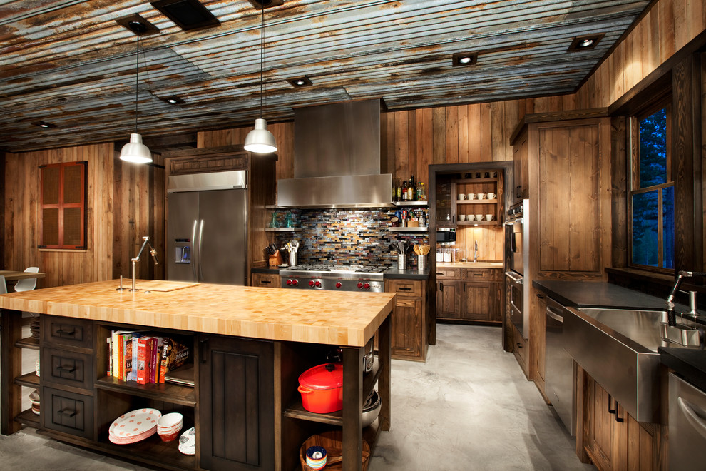 Mid-Century Modern - Rustic - Kitchen - by Mark Tanner Construction, Inc
