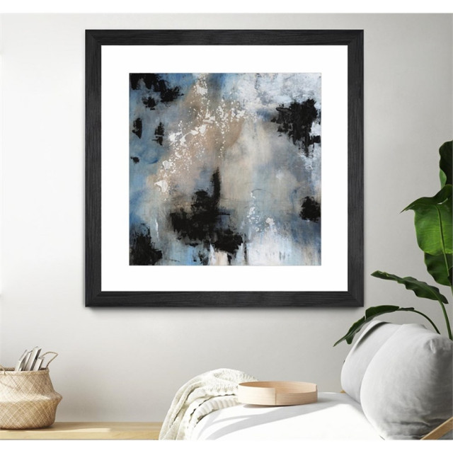 Giant Art 36x36 Embellished Shifting Motion II Matted and Framed in ...