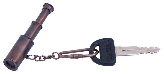 Antique Brass Telescope Key Chain 6''- Antique Brass Telescope ...