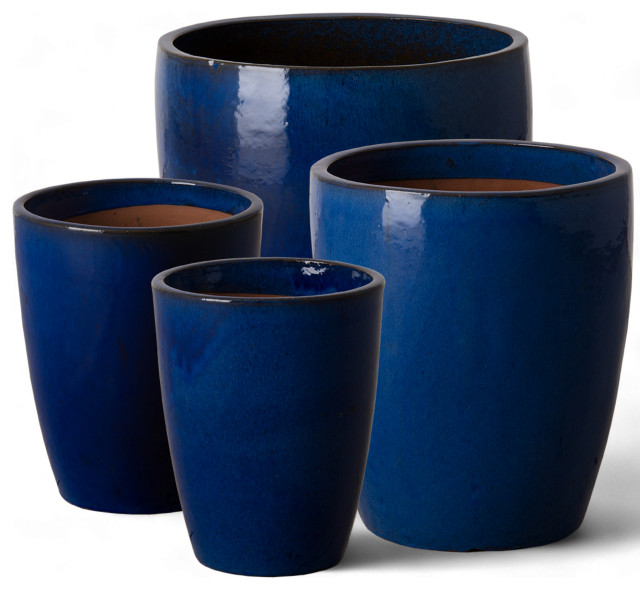 21" Bullet Planter - Contemporary - Outdoor Pots And Planters - by ...