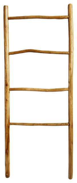 Natural Wood Stick Ladder 24 x 72 - Rustic - Ladders And Step Stools ...
