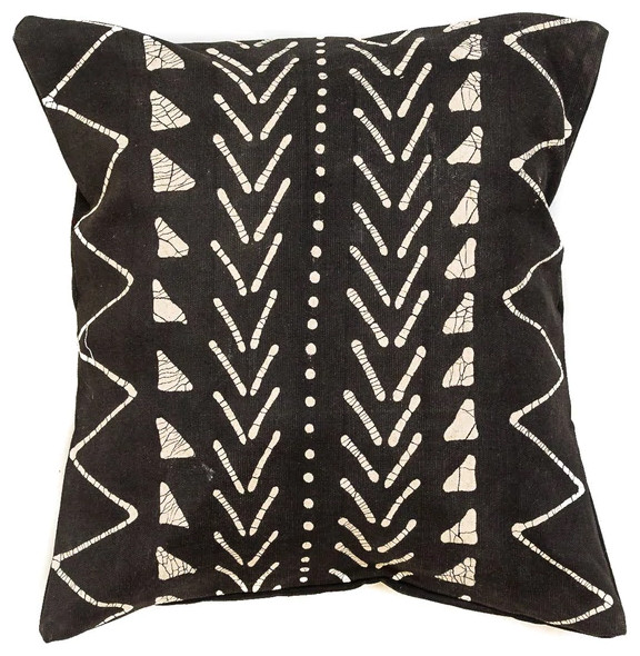 Matika Black Linear Pillow - Scandinavian - Decorative Pillows - by ...