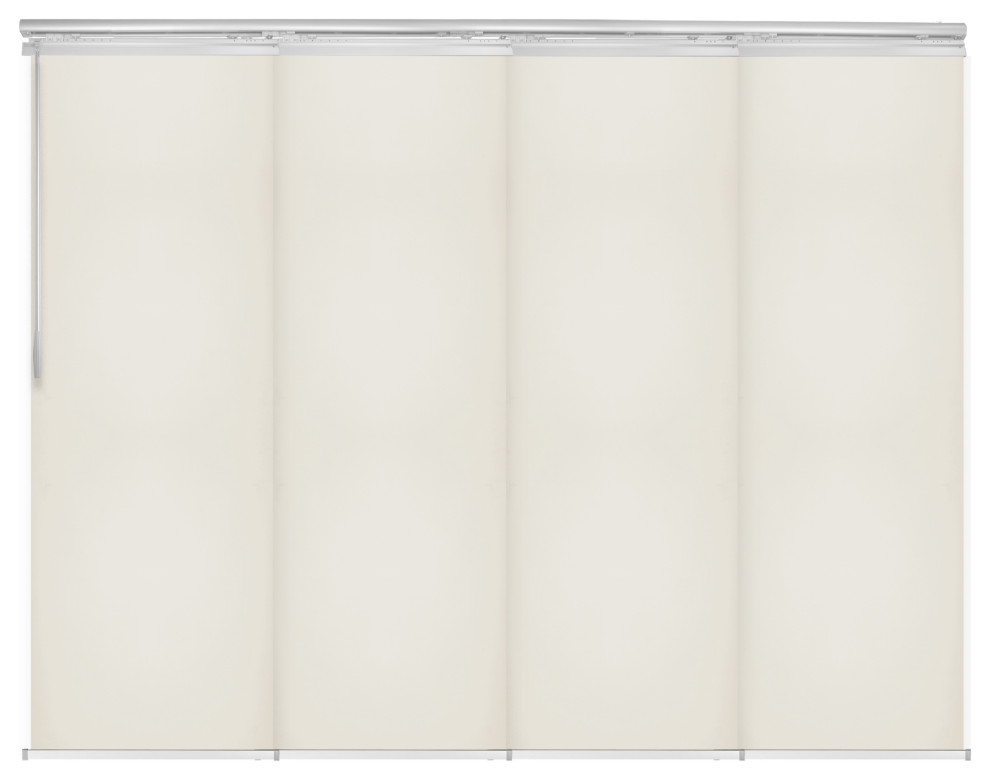 Scarlet 4-Panel Track Extendable Vertical Blinds 48-88"W, 116" H ...