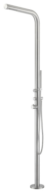 PULSAR 05 Outdoor Shower 316 Stainless Steel with Hand Shower ...