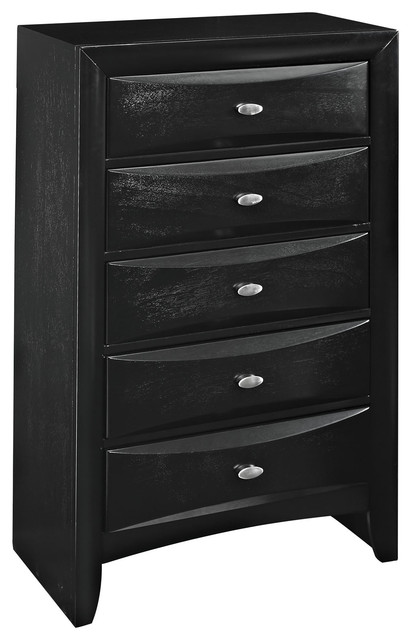 Harrison Chest in Black - Transitional - Dressers - by Decor Savings ...