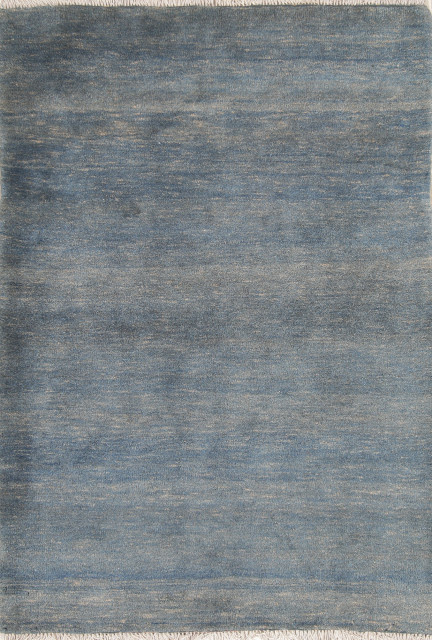 Consigned, Vintage-Style Solid Distressed Hand Made Persian Area Rug ...