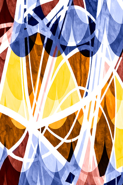 "Jazzy Two", 24" x 36" - Contemporary - Prints And Posters - by JVA Art ...