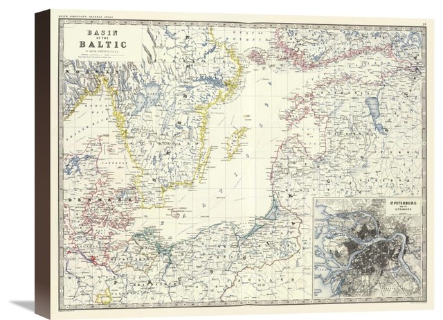 "Baltic, 1861" Stretched Canvas Giclee by Alexander Keith Johnston, 16 ...