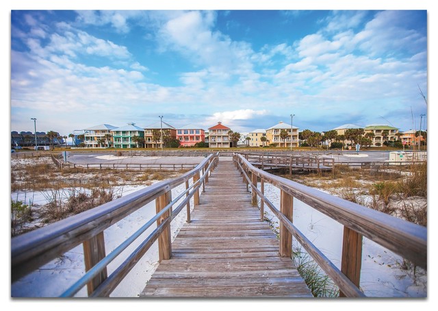 Coastal Wall Art 'Gulf Path', Bridges Decor on Metal or Plexiglass ...