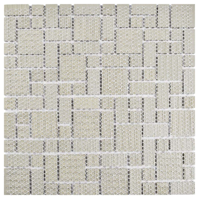 University Porcelain Mosaic Floor and Wall Tile, Pink, Sample ...