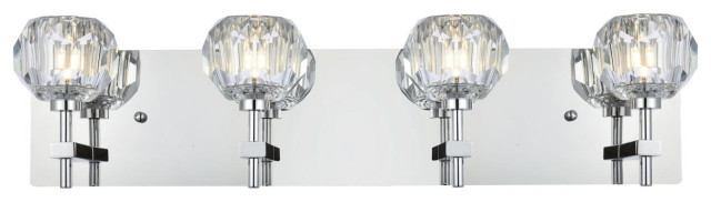 Graham 4 Light Wall Sconce, Chrome - Contemporary - Wall Sconces - by ...