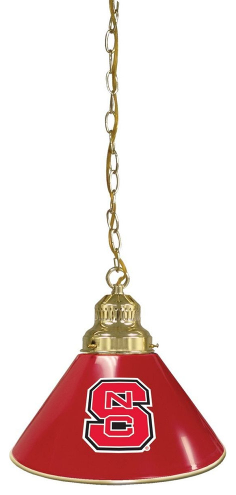 Holland North Carolina State University Pendant Light - Brass Fixture ...