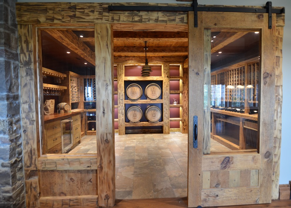 Wine Cellar - Rustic - Basement - Toronto - by Homestead Woodworks ...