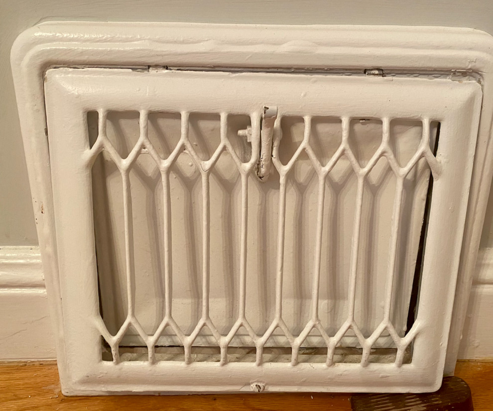 Old Style Heating Vent Covers Ornate Large Grate, 22 X 26 Inch Grate,