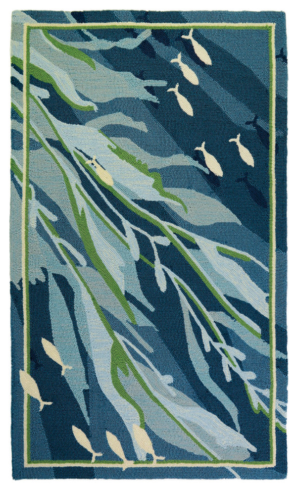 Floating Sea Grass Homefires Sea Themed Coastal Area Rug - Beach Style ...