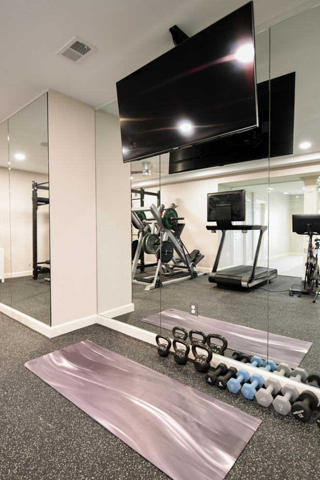 Home Gym - Modern - Home Gym - DC Metro - by Hopkins & Porter | Houzz