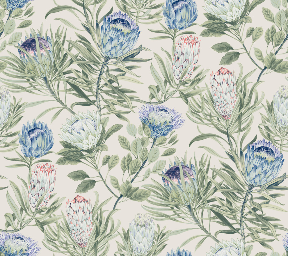 Protea Wallpaper - Contemporary - Wallpaper - by York Wallcoverings Inc ...
