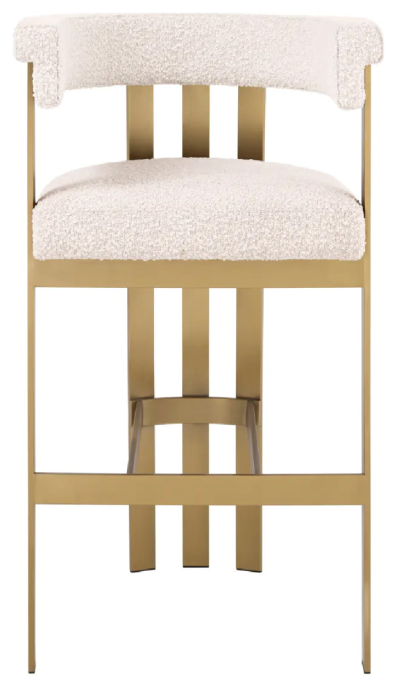 Modern Curved Bar Stool, Eichholtz Clubhouse - Contemporary - Bar ...