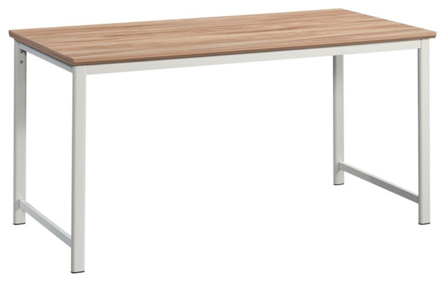 Pemberly Row Engineered Wood Table Desk 60x30 in Kiln Acacia / Brown ...