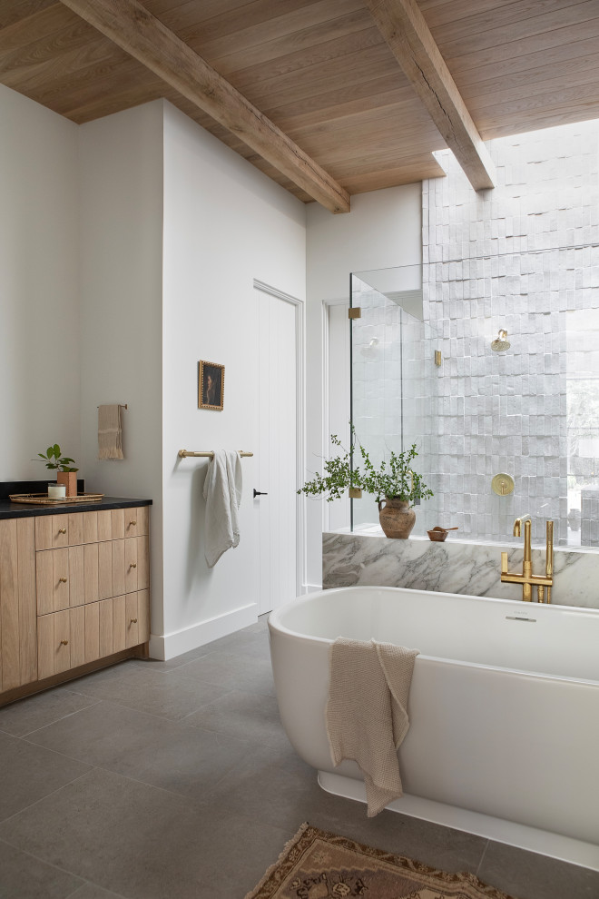 Hill Country Modern Meets Southlake, Texas - Contemporary - Bathroom ...