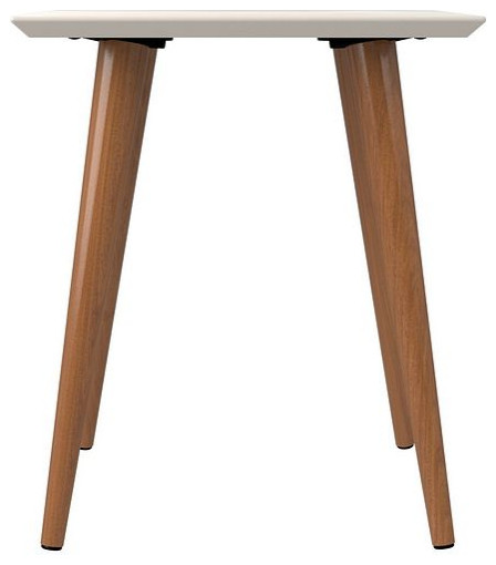 Utopia High Square End Table in White Gloss - Midcentury - Coffee And ...