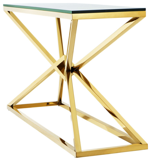 Brass Crossed-Leg Console Table | Eichholtz Connor L - Contemporary ...