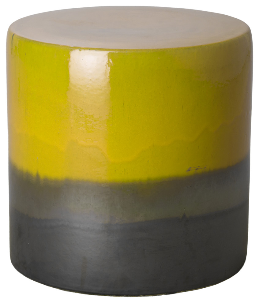 Mustard Yellow Garden Stool - Contemporary - Accent And Garden Stools ...