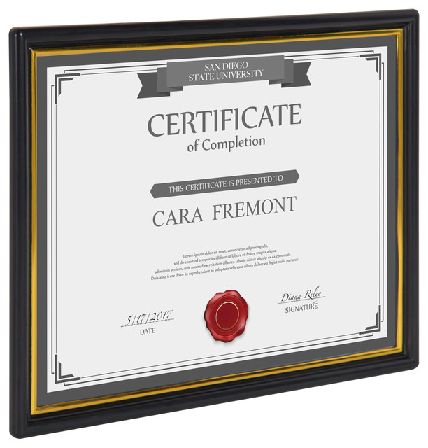 Corporate Document Picture Frame, Set Of 12, Black 8.5X11, 8.5x11 ...