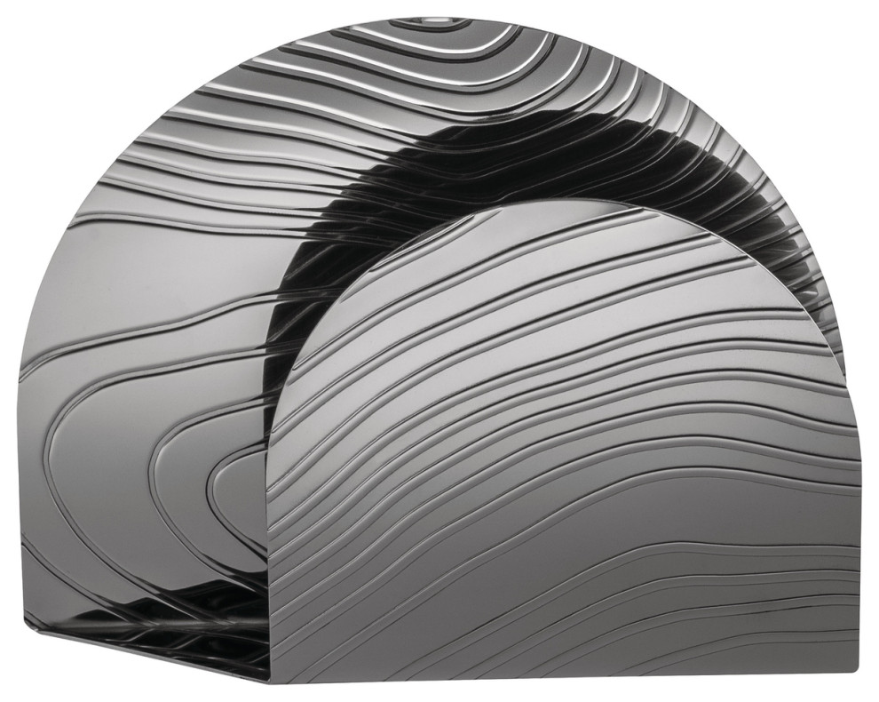 "Veneer" Stainless Steel Napkin Holder - Contemporary - Napkin Holders ...