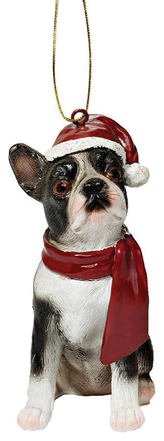 Boston Terrier Ornament - Contemporary - Christmas Ornaments - by ...