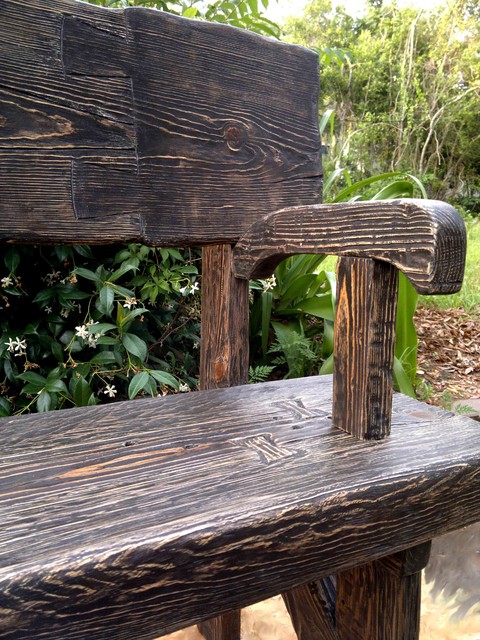 Farmhouse Rustic Indoor Bench - Rustic - Accent And Storage Benches ...