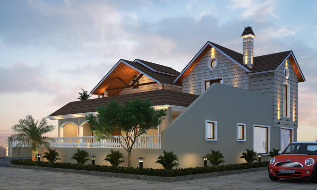 Villa, kothi, bungalow Designing and construction work done in Mohali ...