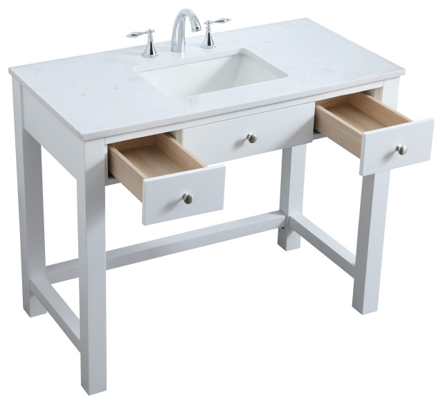 36" ADA Compliant Bathroom Vanity, 42" - Transitional - Bathroom ...