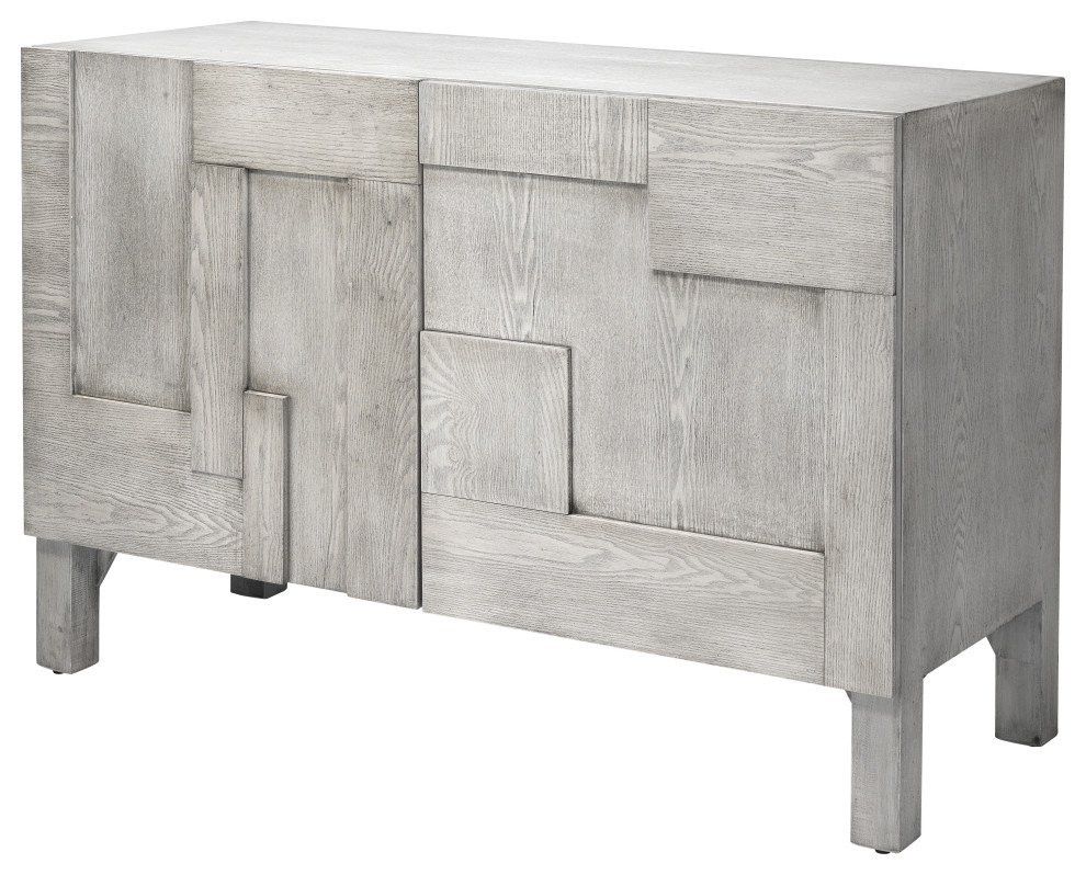 Gray Ash Veneer Context Credenza - Farmhouse - Buffets And Sideboards ...