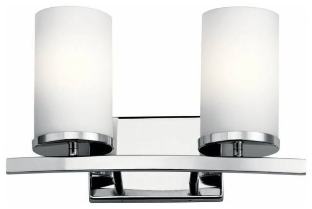 2 Light Vanity Light Approved for Damp Locations - Contemporary ...