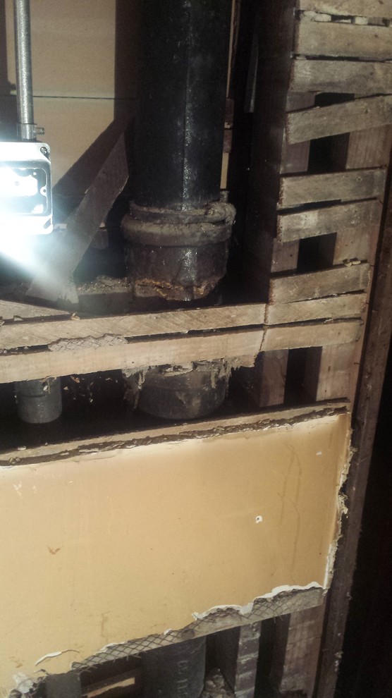 Help! Found hole in cast iron vent stack