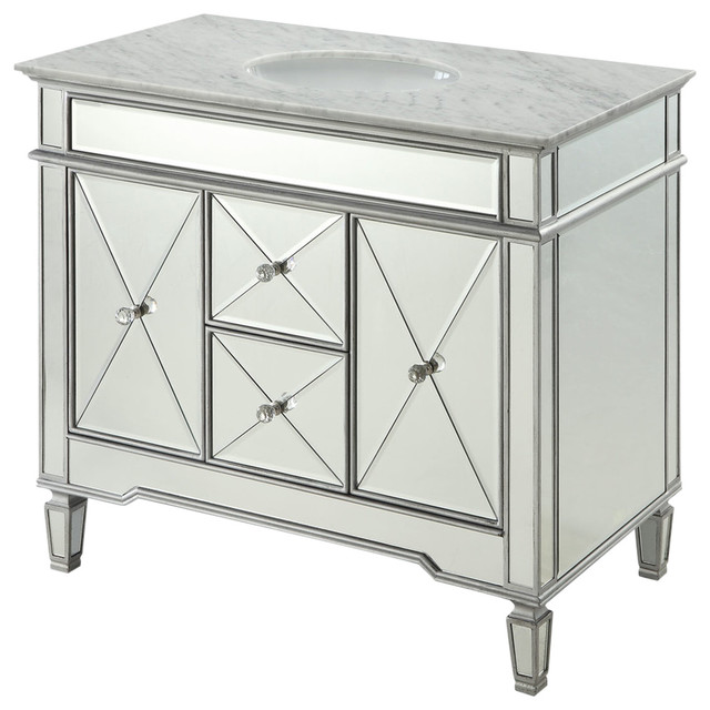 44" Mirror Reflection Adelia Bathroom Vanity - Traditional - Bathroom ...