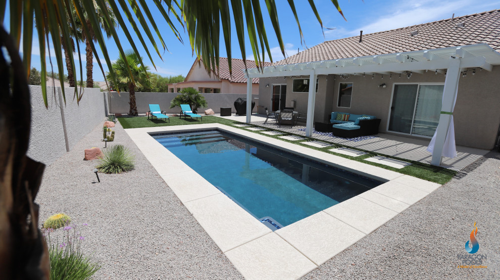 20 Pool Designs Under 600 sq ft - Pool - Las Vegas - by Paragon Pools ...