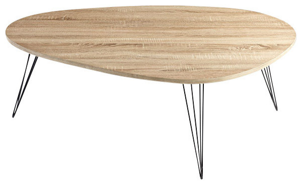 Cyan Design Lunar Landing Coffee Table, Oak - Midcentury - Coffee ...